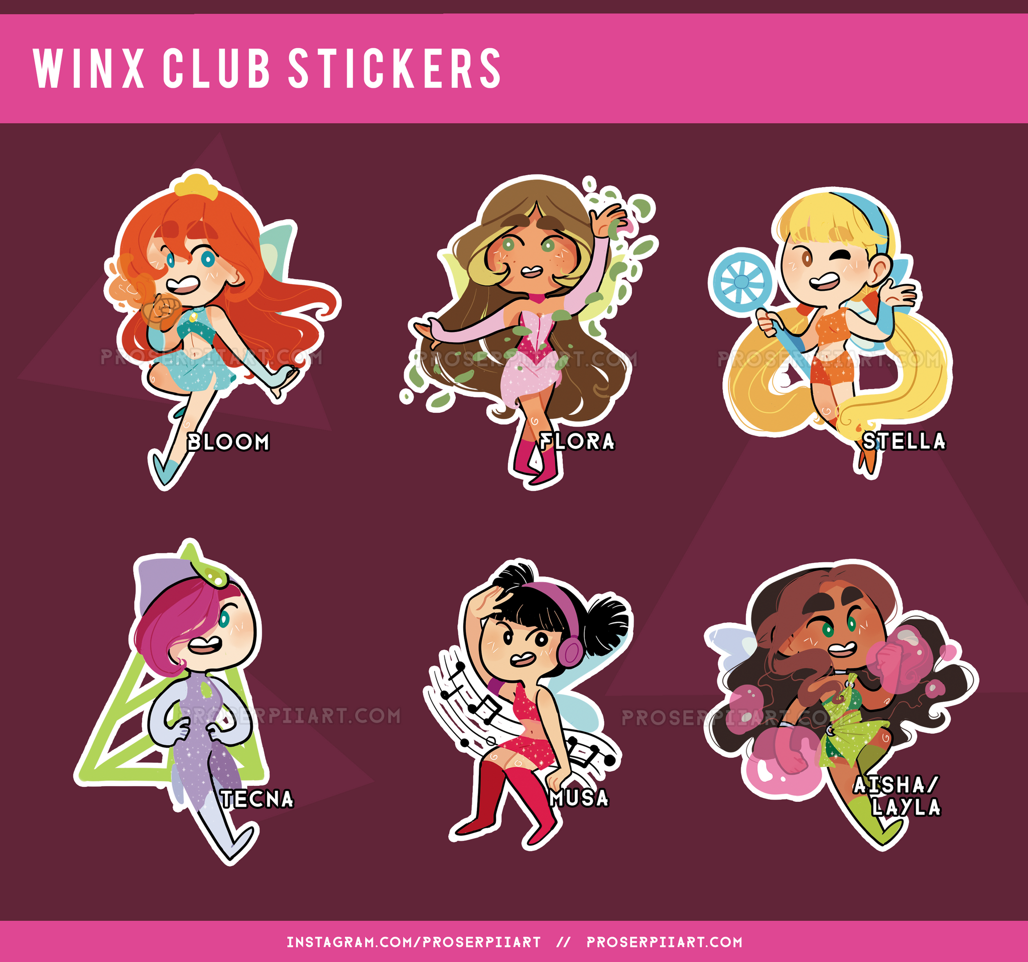 Winx Club Stickers! – proserpiiart