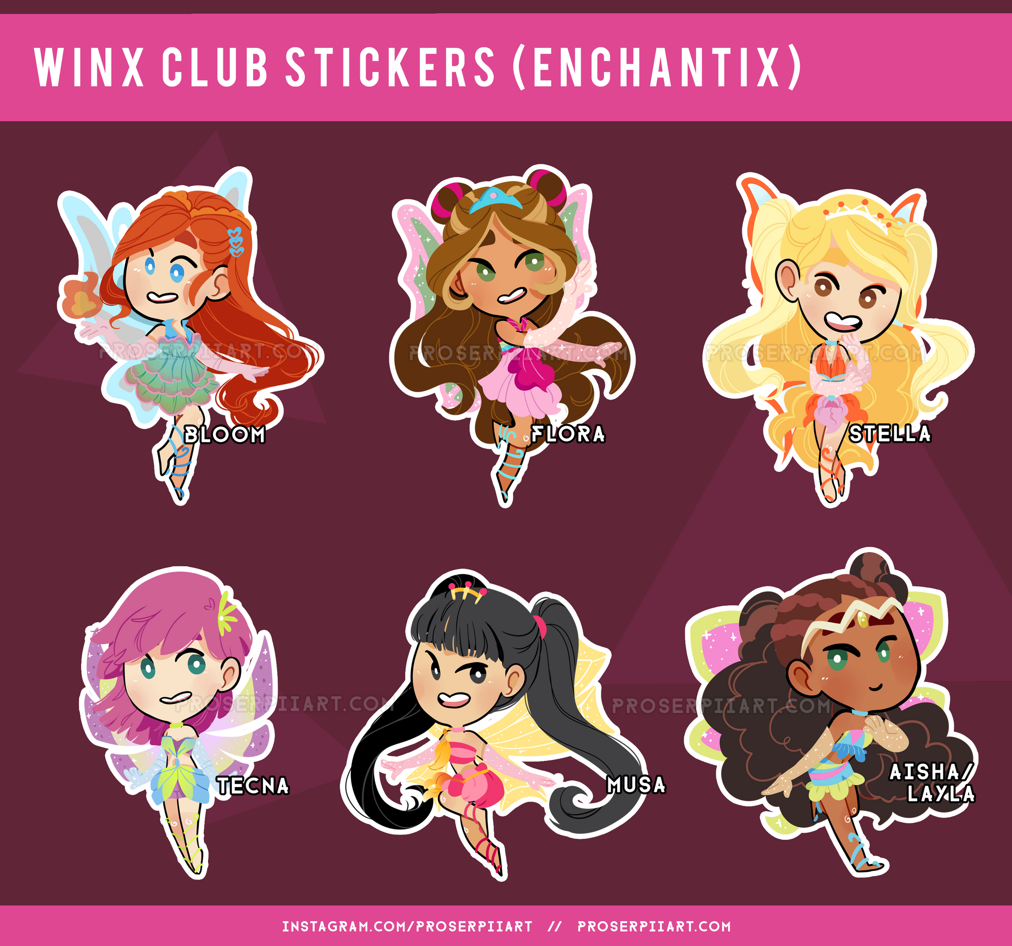 Winx Club Stickers! – proserpiiart
